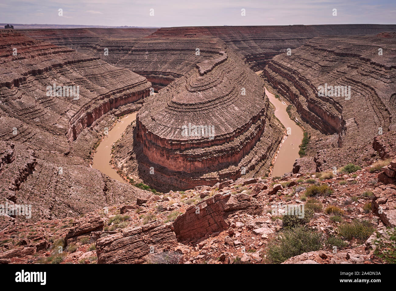 A view of Goosenecks of the San Juan River, Goosenecks State Park, Utah ...