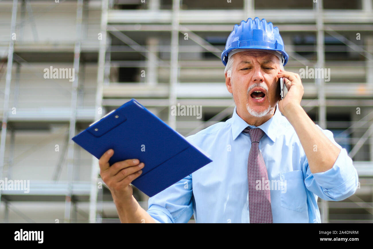 Angry engineer hi-res stock photography and images - Alamy