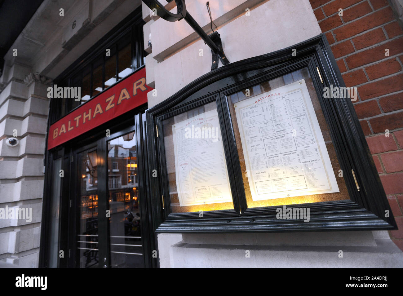 Balthazar restaurant menu hi-res stock photography and images - Alamy