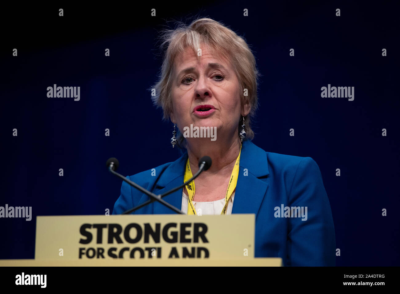 Climate Secretary Roseanna Cunningham addresses delegates during the ...