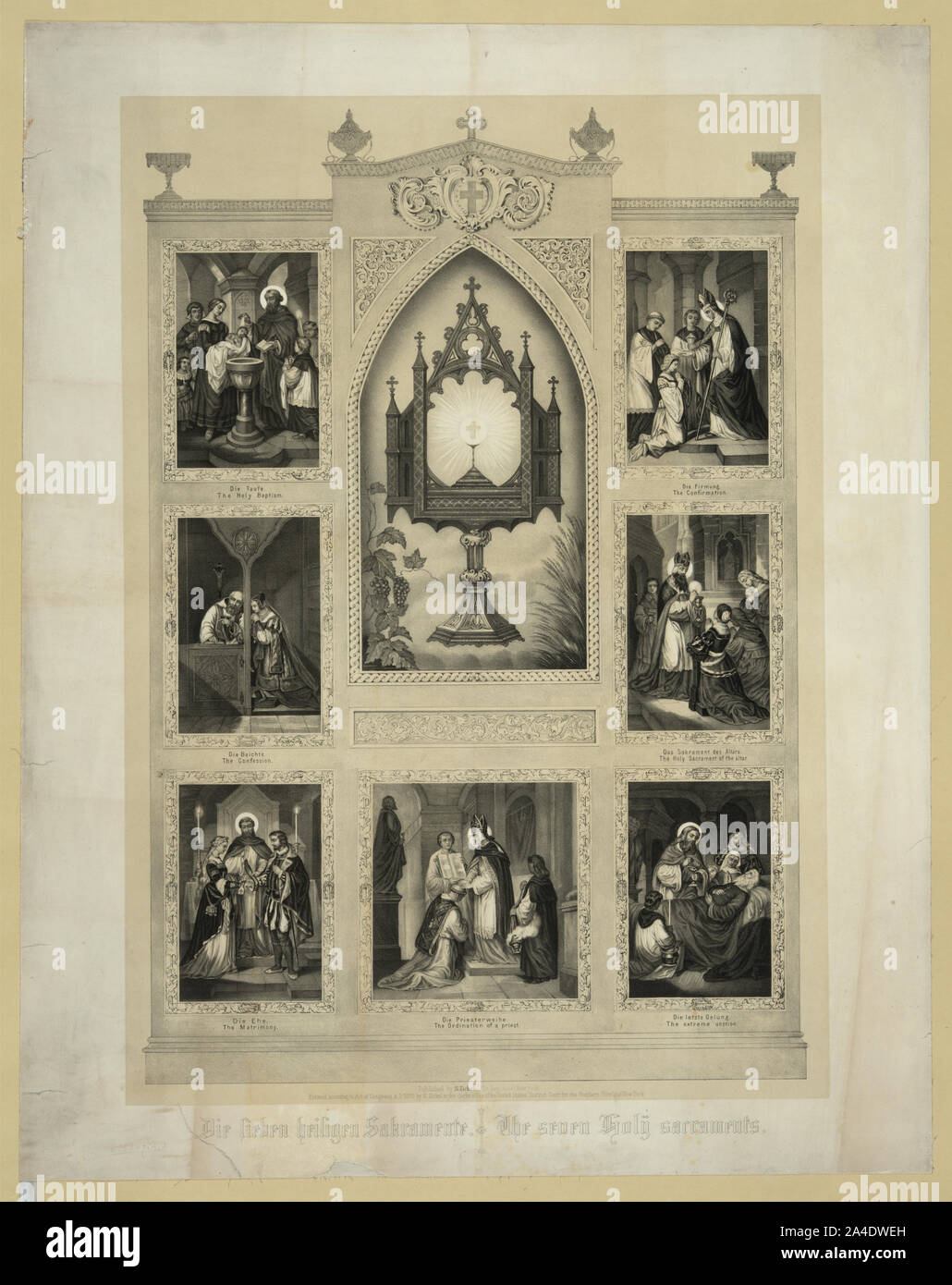 The seven holy sacraments Stock Photo - Alamy