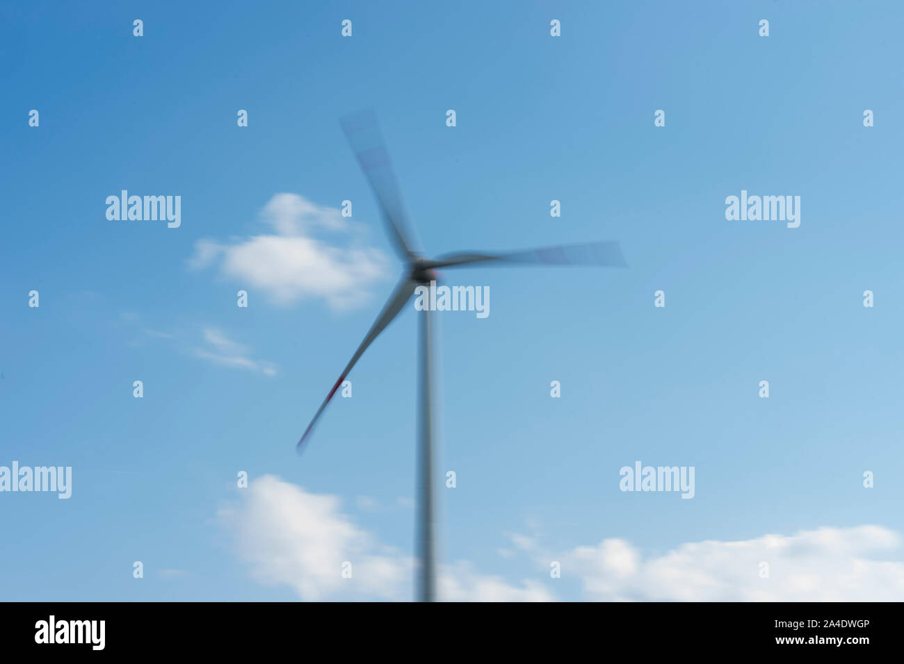 Wind wheel (blurred Stock Photo - Alamy