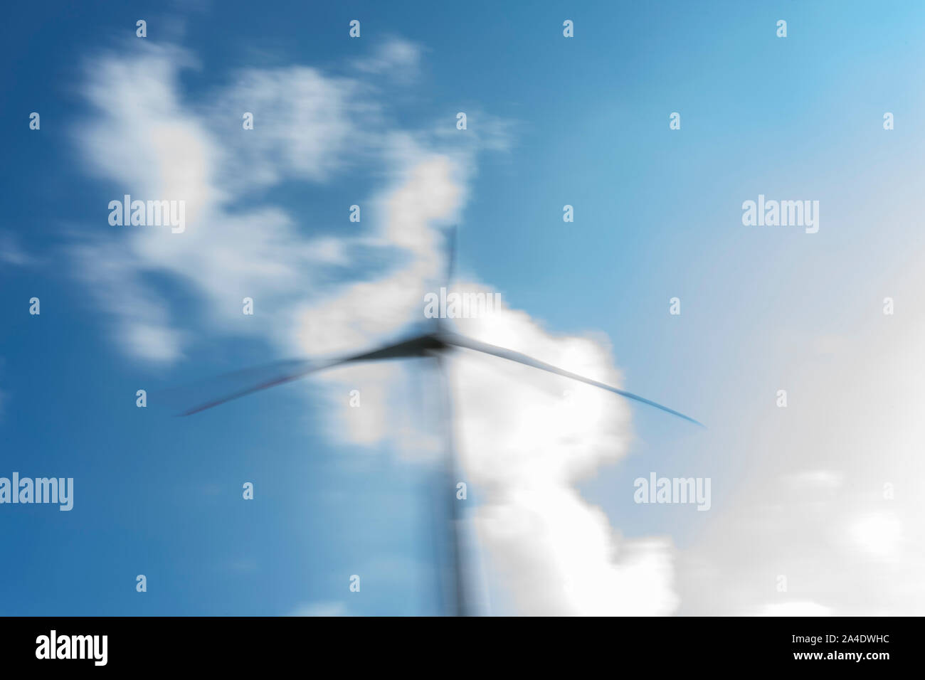 Wind wheel (blurred Stock Photo - Alamy