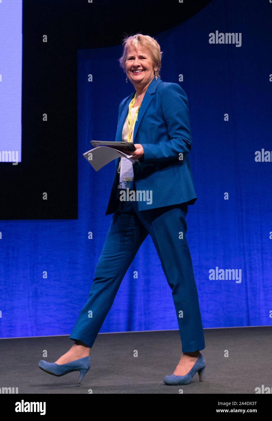 Climate Secretary Roseanna Cunningham addresses delegates during the ...