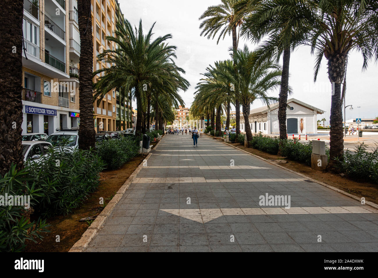 Streets of Denia Stock Photo - Alamy