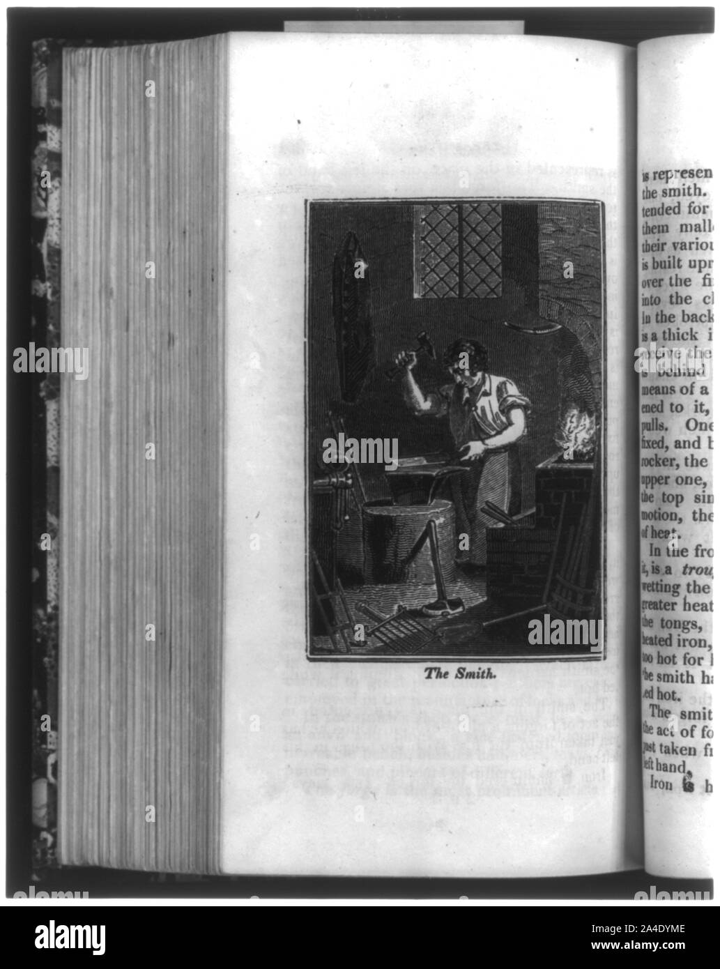 Blacksmith hammer anvil Black and White Stock Photos & Images - Alamy