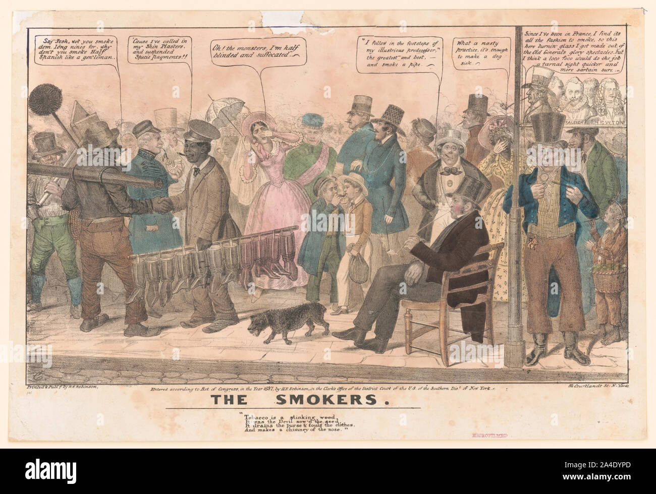 The smokers Stock Photo - Alamy