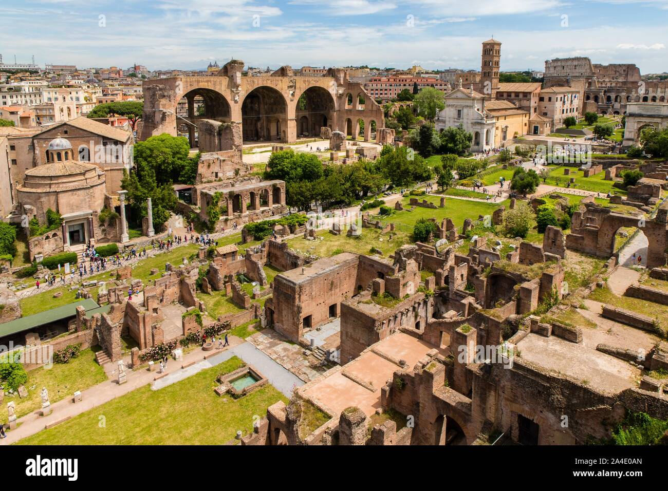 SACRED ROAD, VIA SACRA, SANTA FRANCESCA ROMANA BASILICA, ARCH OF TITUS ...