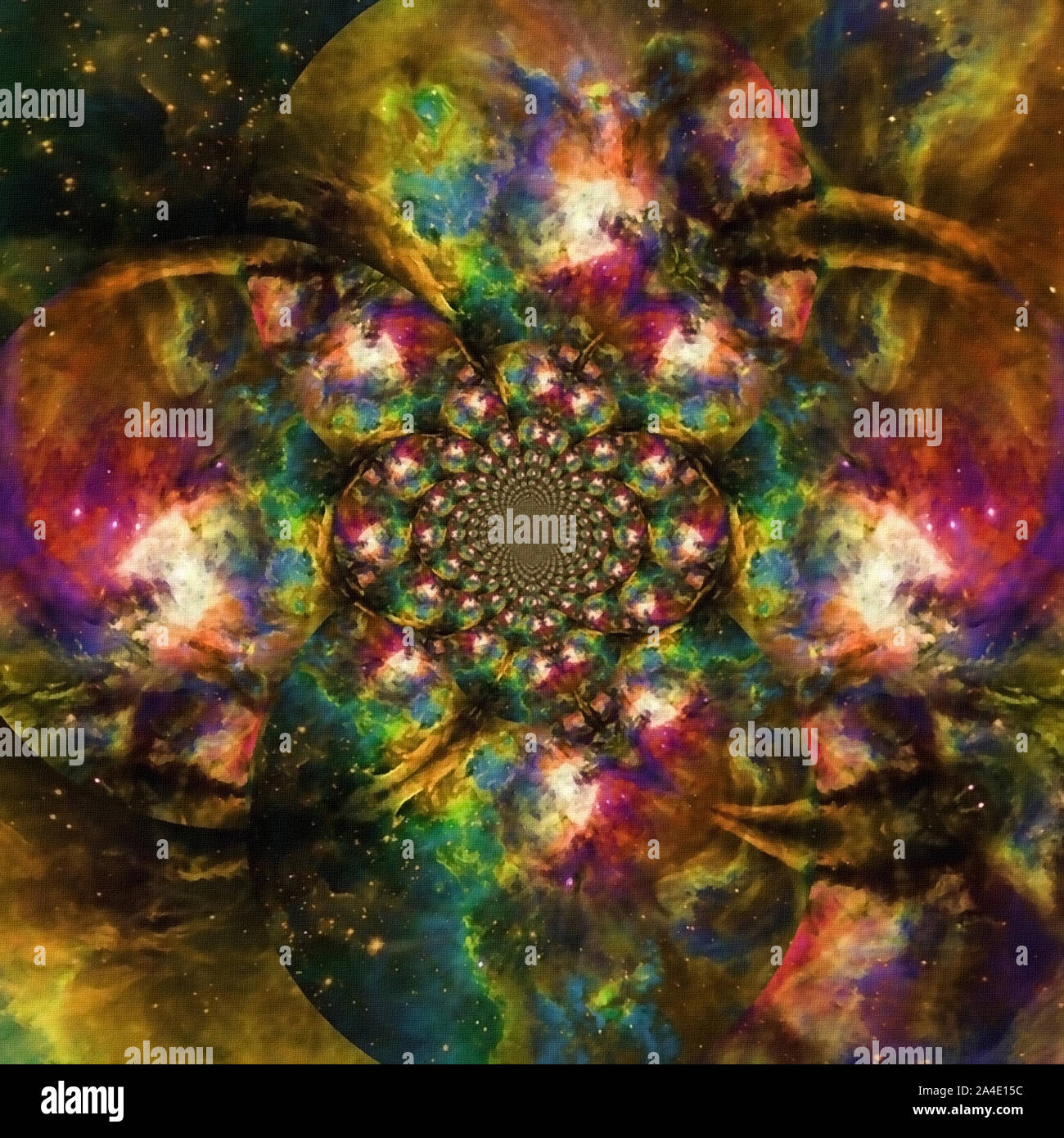 Digital abstract painting of Multiverse Stock Photo - Alamy