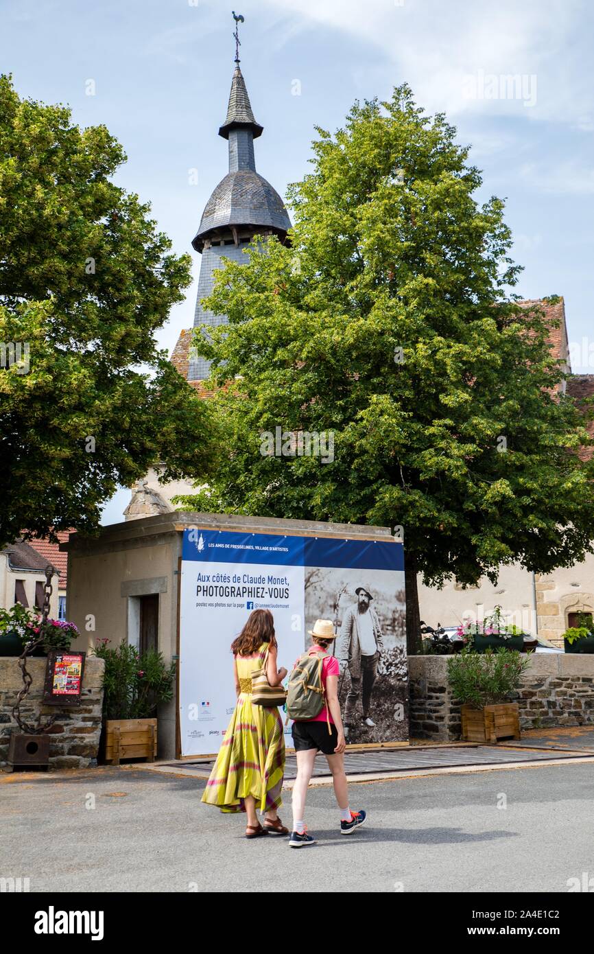 VILLAGE OF FRESSELINES WHERE CLAUDE MONET SET UP HIS EASEL, (23) CREUSE ...