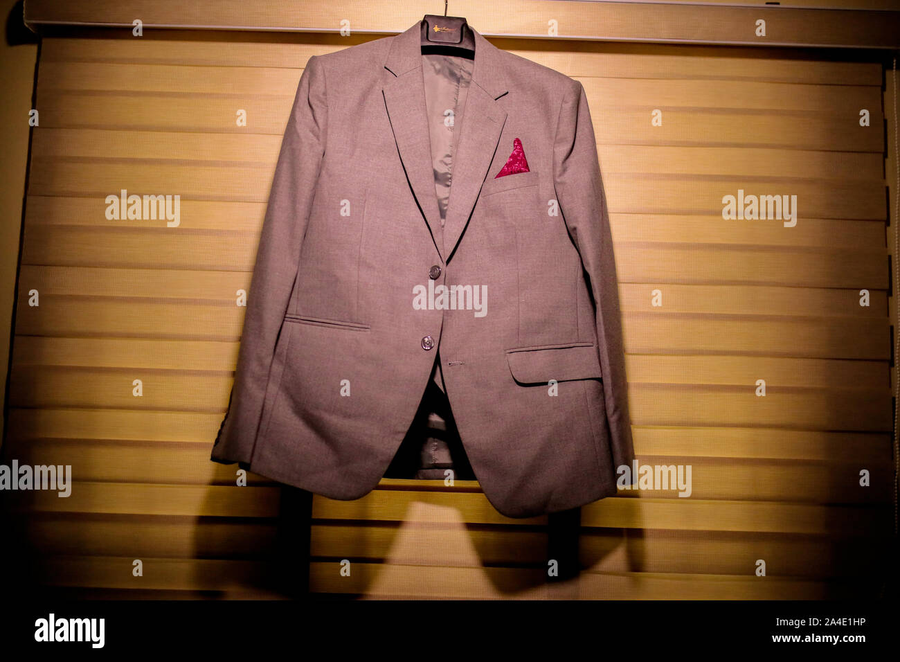 wedding groom overcoat/ wedding dress Stock Photo - Alamy
