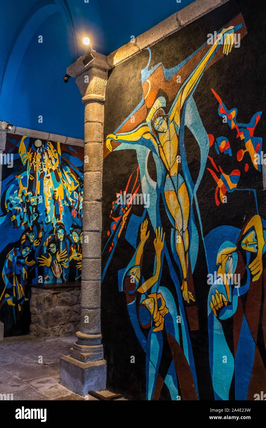 PAINTINGS, MURALS REPRESENTING THE OLD AND NEW TESTAMENT BY THE ...