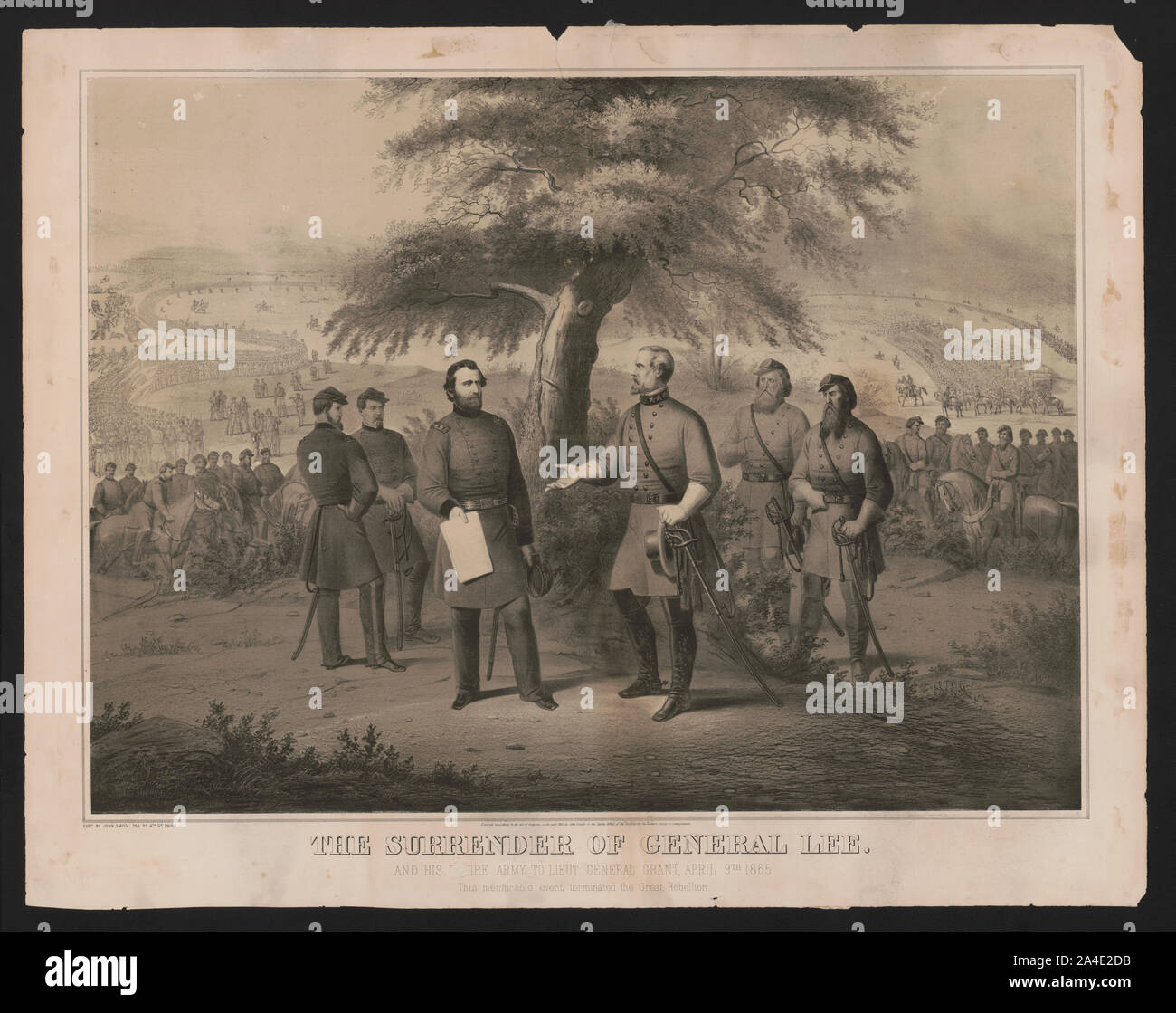 The surrender of General Lee. And his [ent]ire army to Lieut General ...