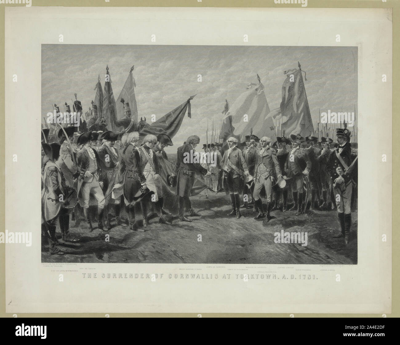 Surrender of cornwallis at yorktown hi-res stock photography and images ...