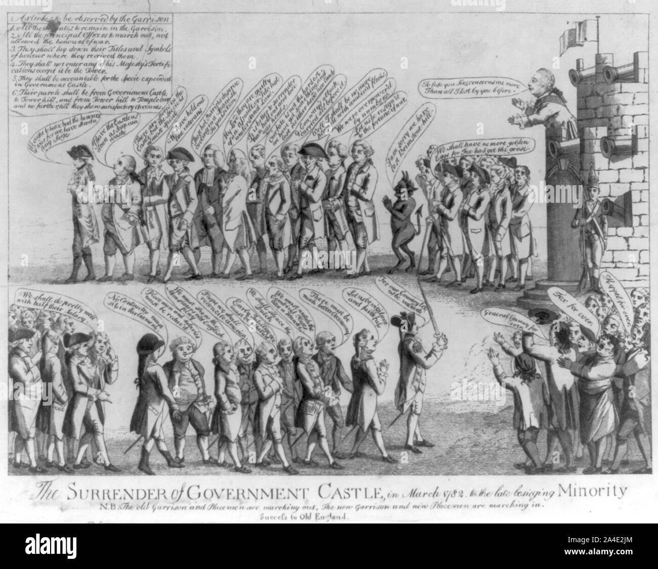The surrender of government castle, in March 1782, to the late ...