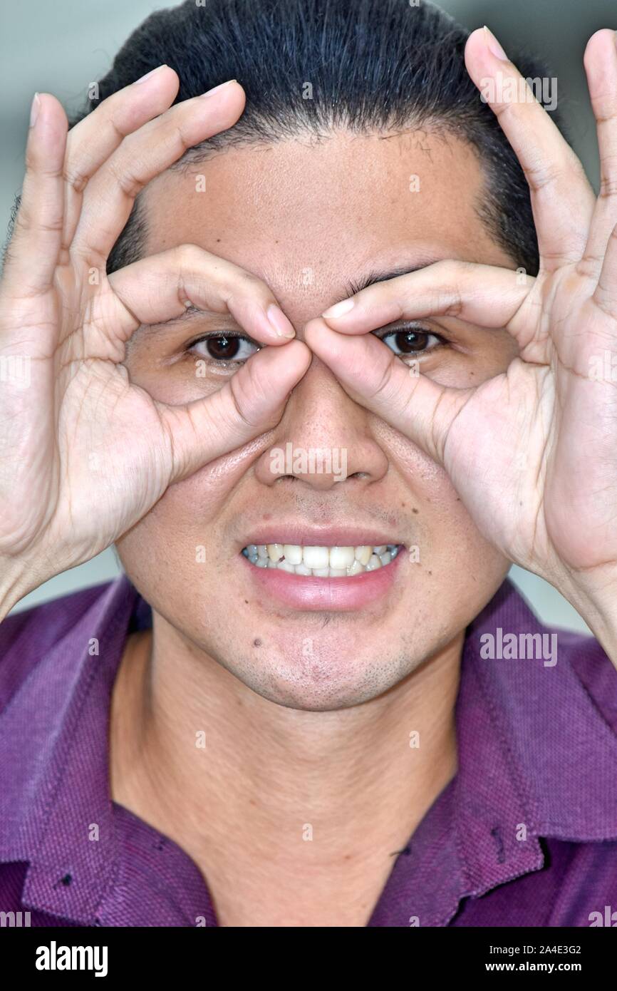 Filipino Person Looking Stock Photo - Alamy