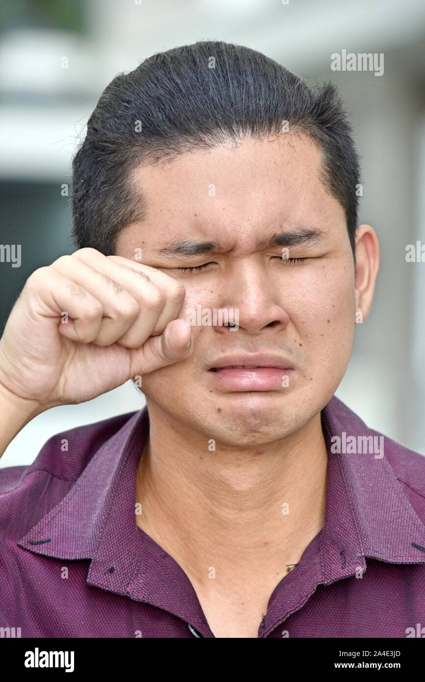 Crying Adult Male Stock Photo - Alamy