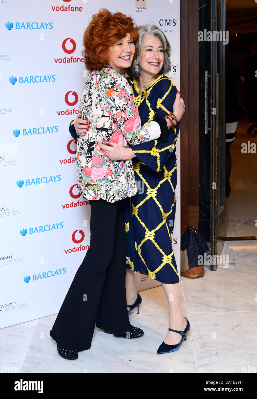 Rula Lenska (left) and Maureen Lipman attending The Women of The Year ...