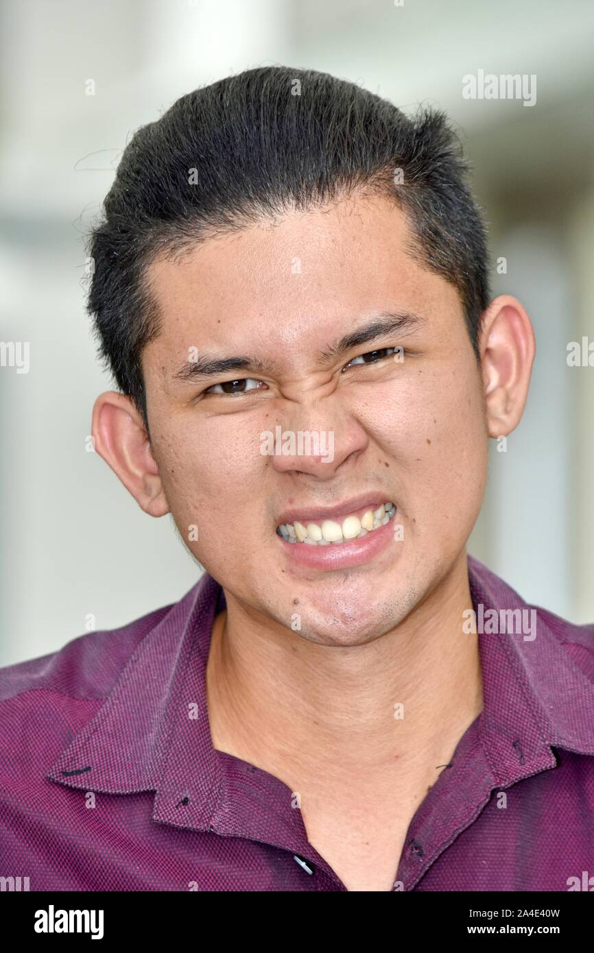 An Angry Minority Man Stock Photo - Alamy
