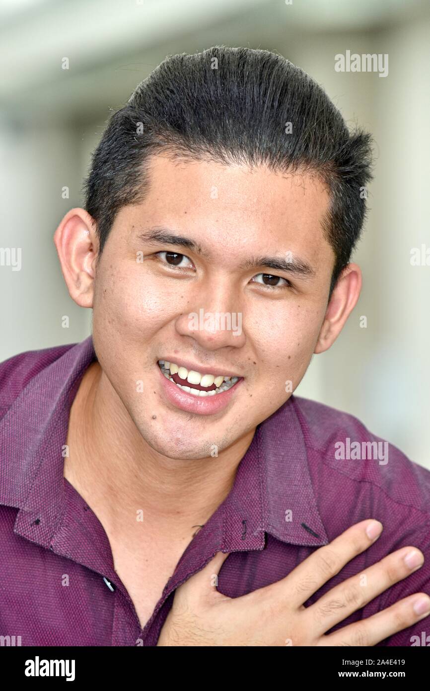Young Filipino Male And Appreciation Stock Photo - Alamy