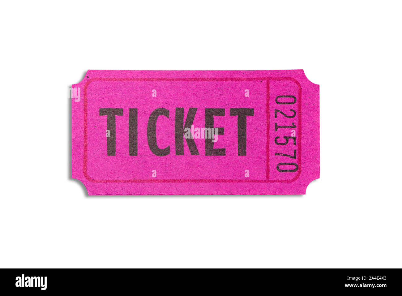 Purple color ticket isolated Stock Photo - Alamy