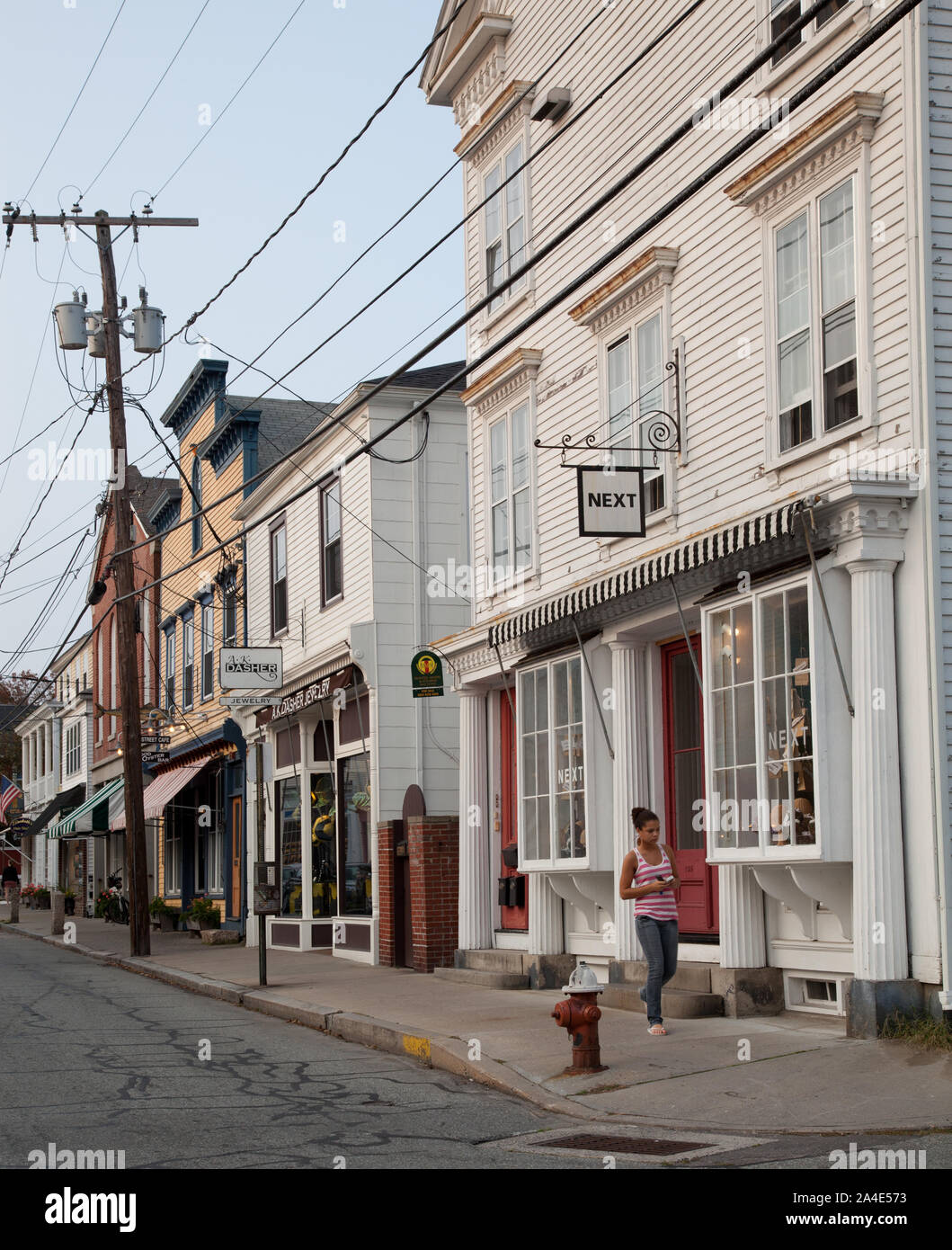 The town of Stonington, Connecticut Stock Photo - Alamy