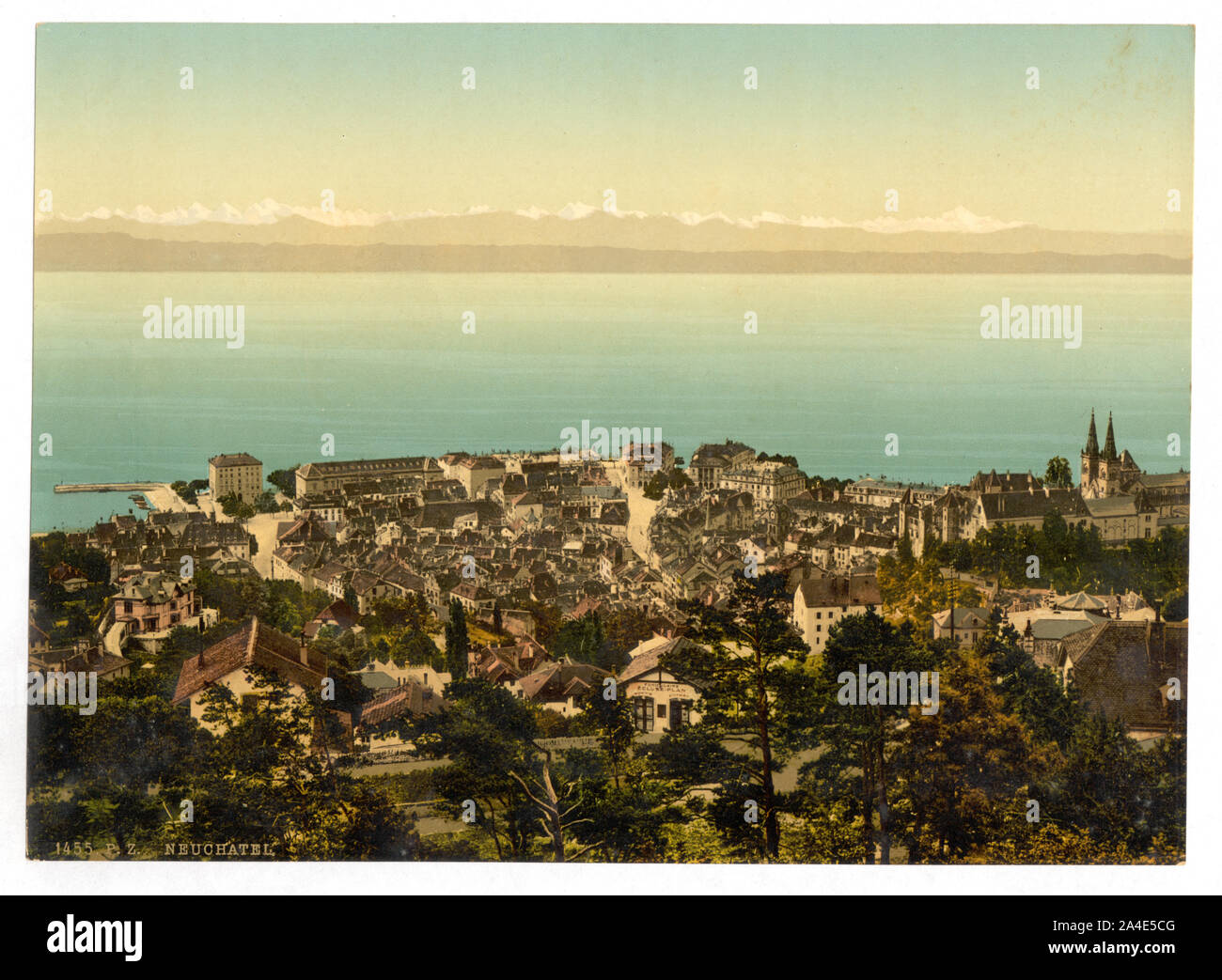 Neuchatel switzerland view Cut Out Stock Images & Pictures - Alamy