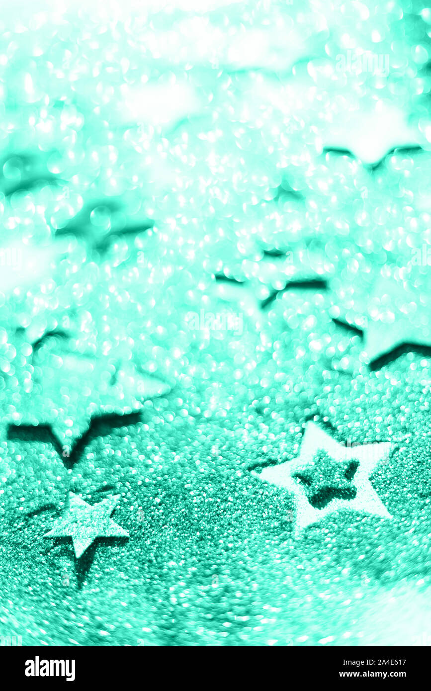 Turquoise Sparkles Background