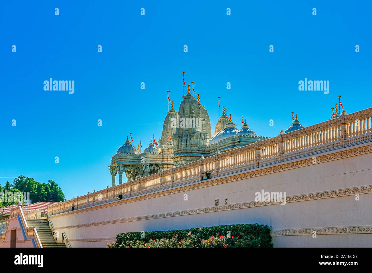 Steps up Hindu Mandir Stock Photo - Alamy