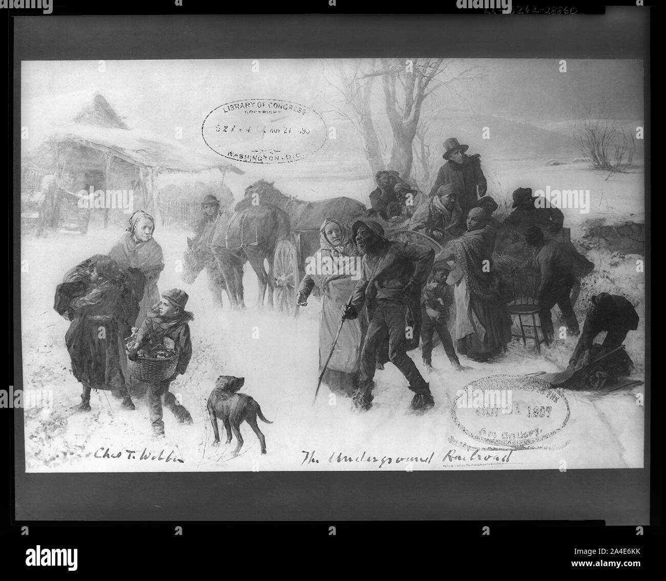 The underground railroad / Chas. T. Webber Stock Photo - Alamy