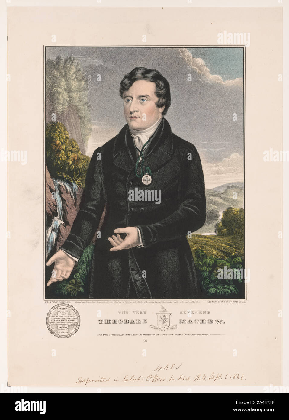 The very Reverend Theobald Mathew: this print is respectfully dedicated ...