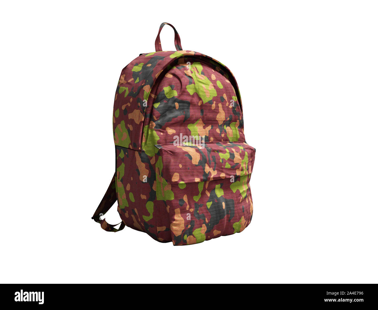 Modern military backpack in school for boy and teenager with violet ...