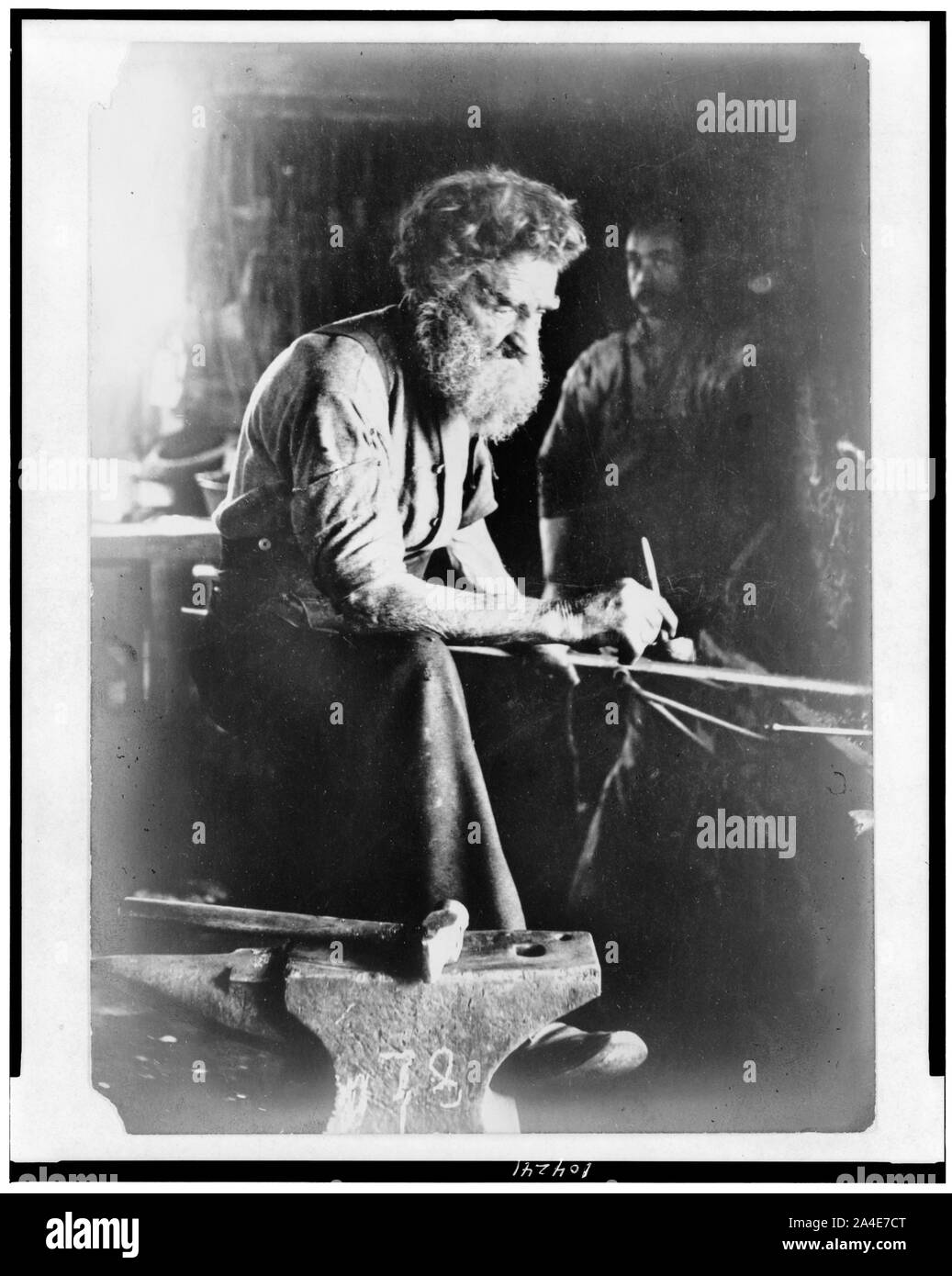 The village blacksmith Stock Photo - Alamy