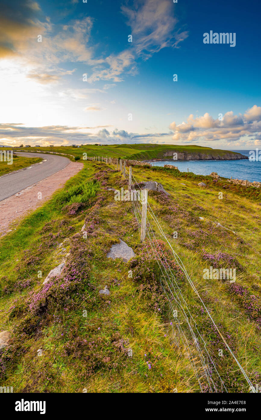 View of Leirinmore and the North sea. Lairg, Scotland Stock Photo - Alamy