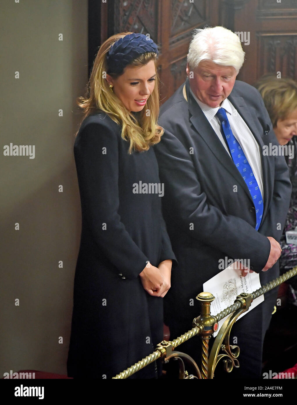 Carrie Symonds and Stanley Johnson, the partner and father of Prime ...