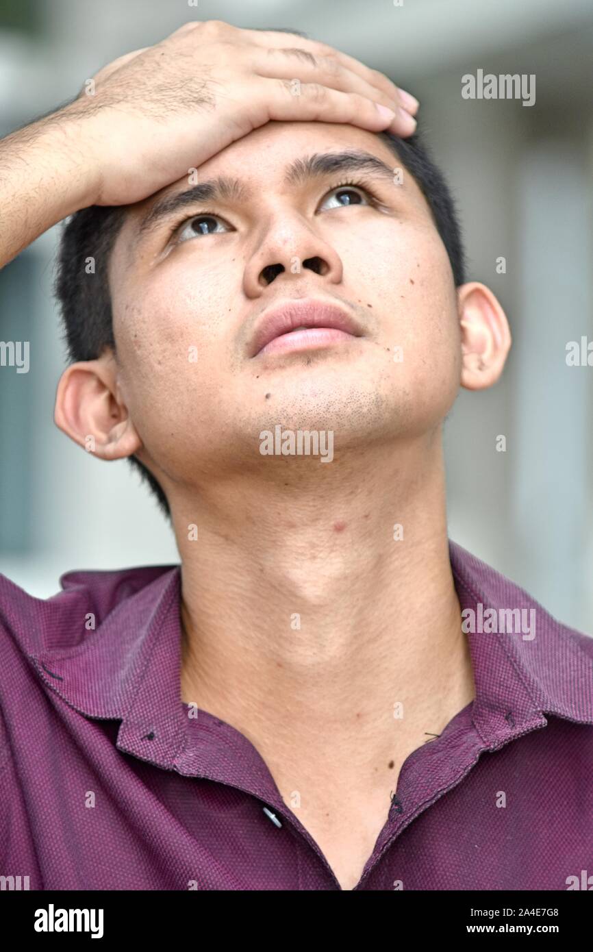 Filipino Male Memory Problems Stock Photo - Alamy