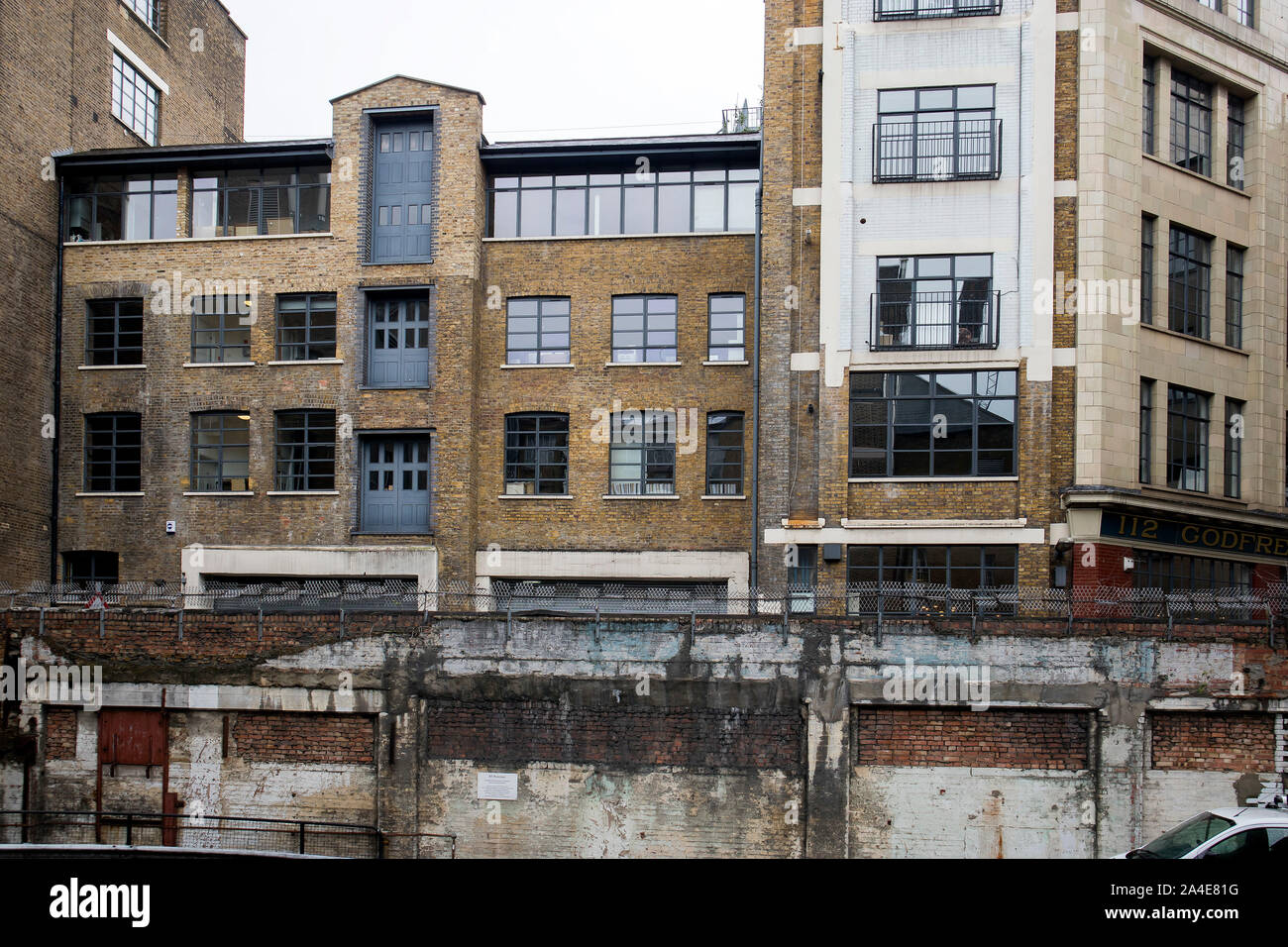 LONDON, ENGLAND - September 15, 2019, Typical streets and facades of ...