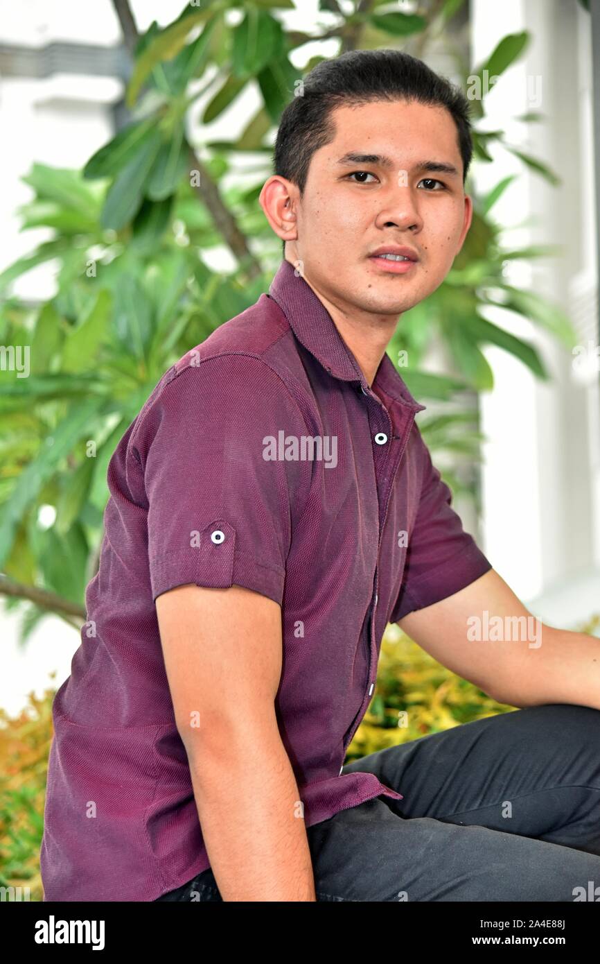 Happy Young Filipino Man Stock Photo - Alamy