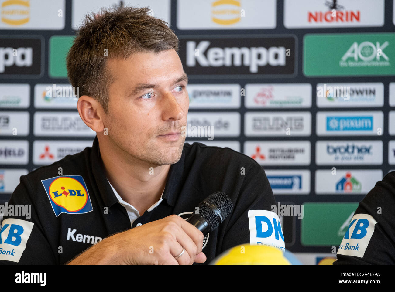 Hanover, Germany. 14th Oct, 2019. The national coach of the national ...