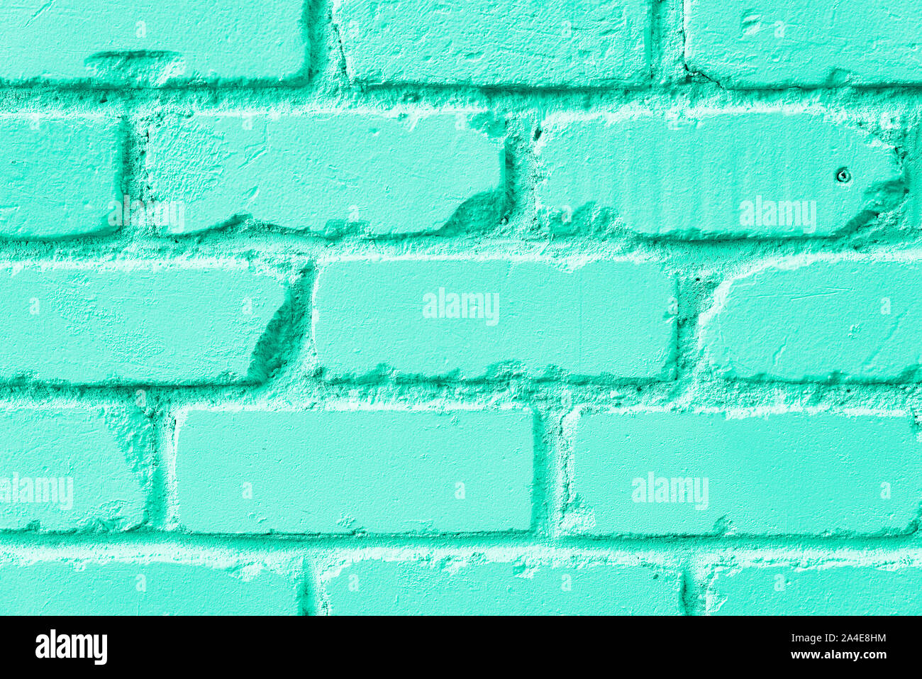 Mint brick wall texture. Background with copy space for design. Biscay ...