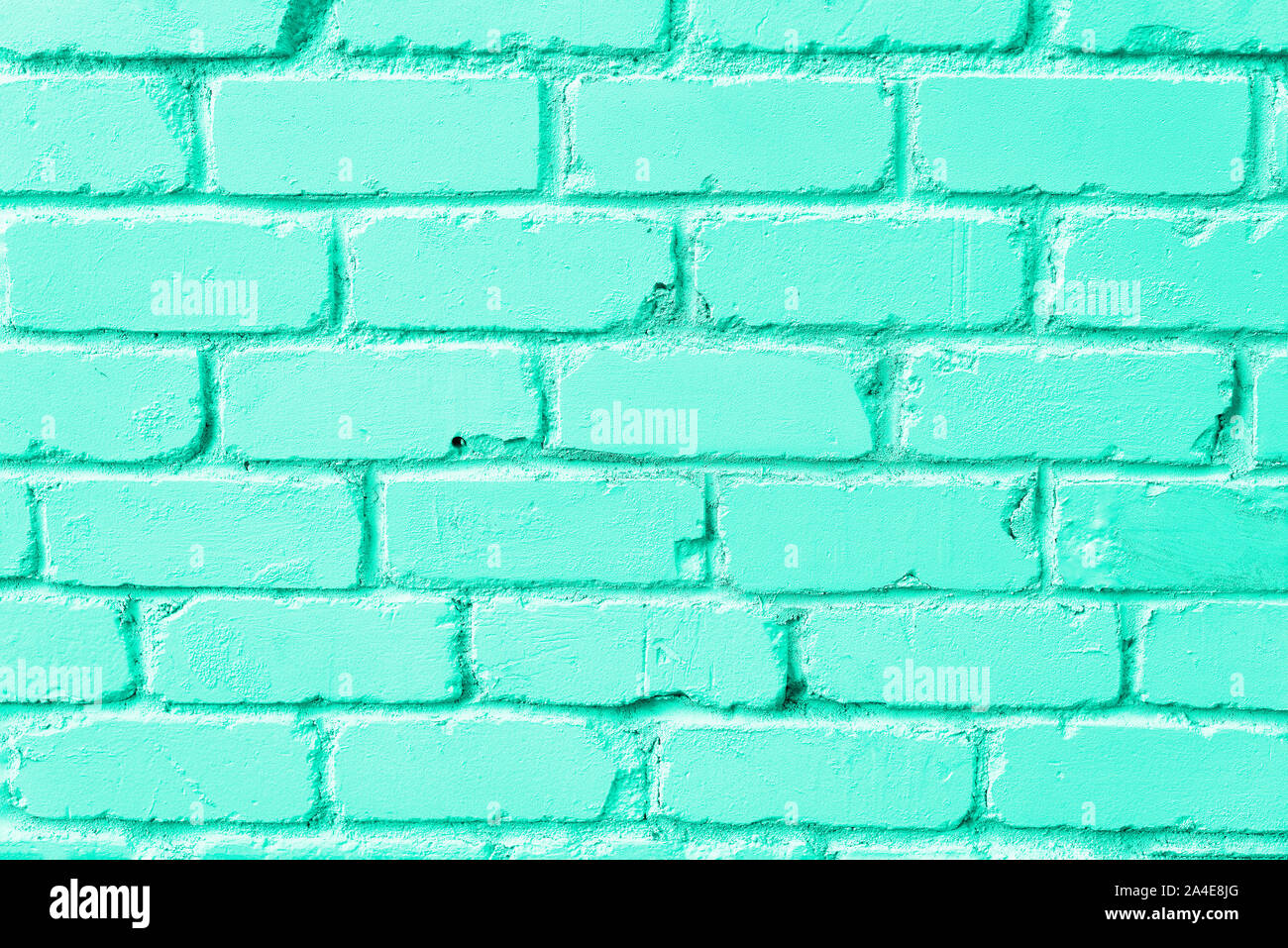 Mint brick wall texture. Background with copy space for design. Biscay ...