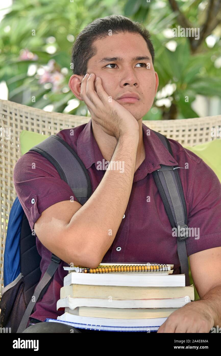 Boy Student Decision Making Stock Photo - Alamy