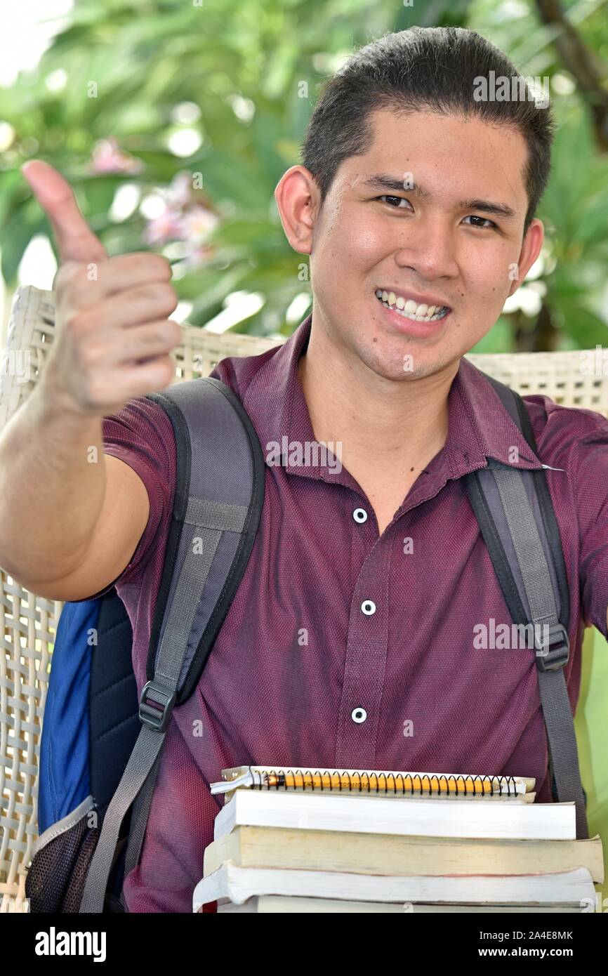 Successful Filipino Male Student Stock Photo - Alamy