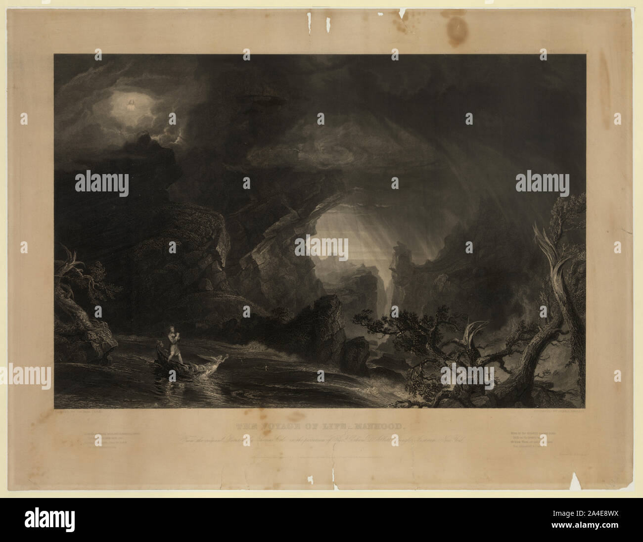 The voyage of life - manhood / painted by Thomas Cole Stock Photo - Alamy
