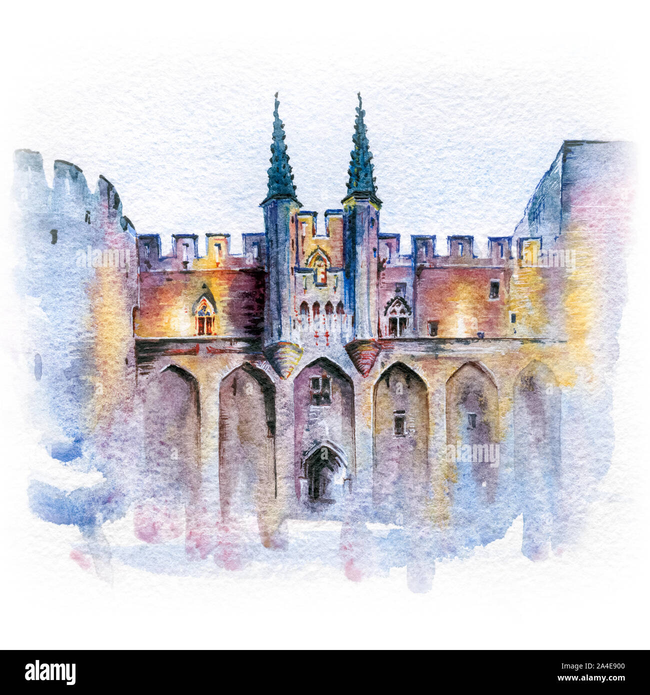 Avignon medieval painting hi-res stock photography and images - Alamy