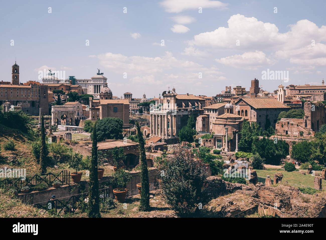 Foro romano aerial hi-res stock photography and images - Alamy