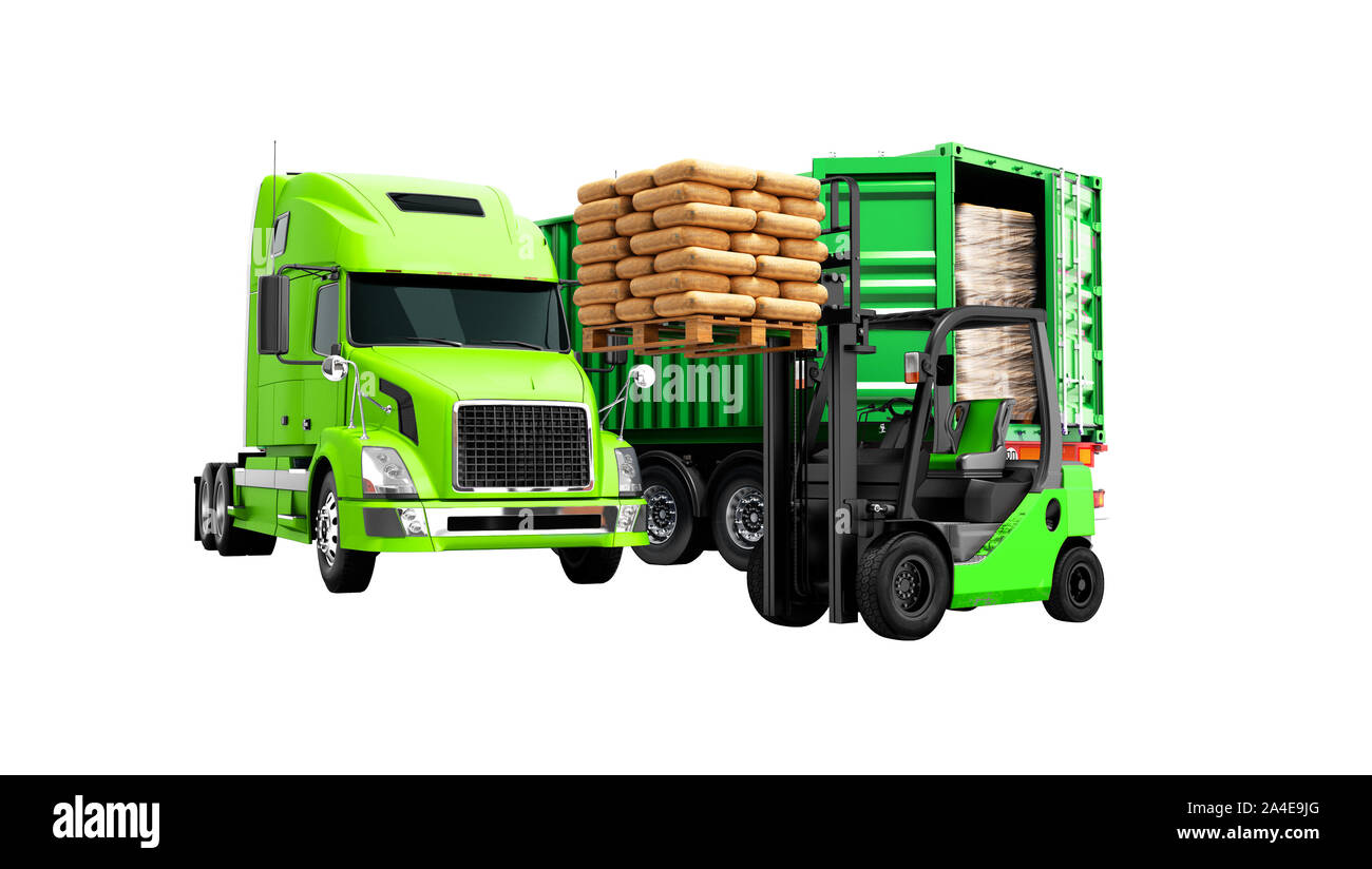 Delivering materials Cut Out Stock Images & Pictures - Alamy