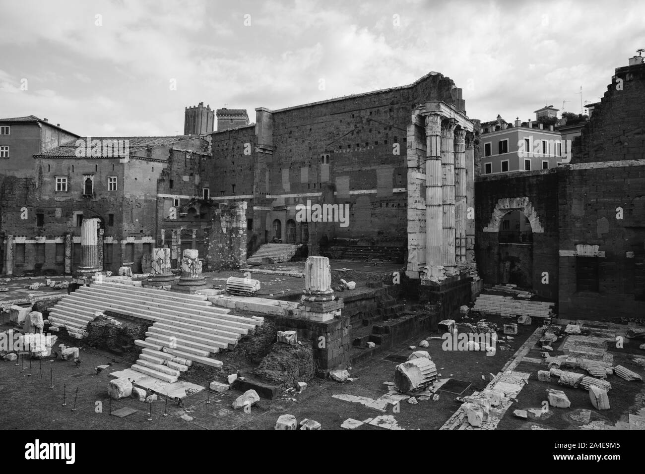 Panoramic view of Temple of Mars Ultor was an ancient sanctuary in ...