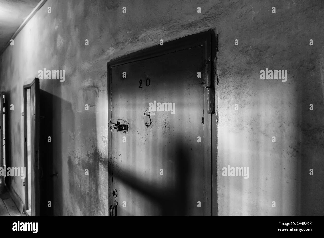 Old jail, detail of old war jail in Germany Stock Photo - Alamy