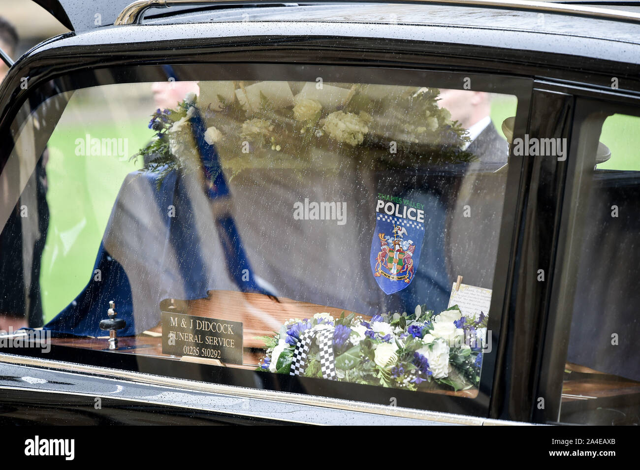 The coffin of PC Andrew Harper, the Thames Valley Police officer who ...